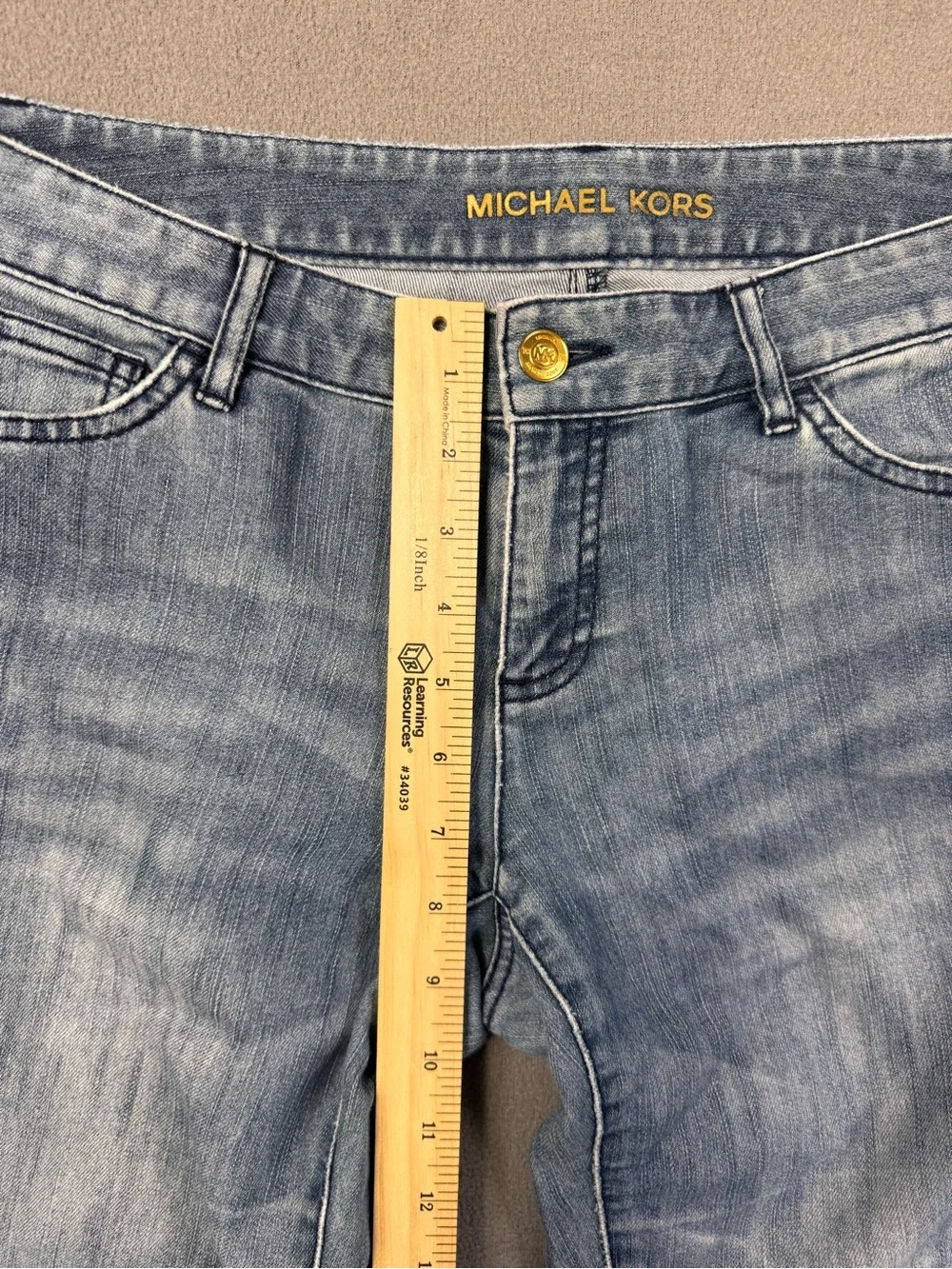 Michael Kors | Jeans | Michael Kors Low Rise Light Blue Bootcut Jeans W ...